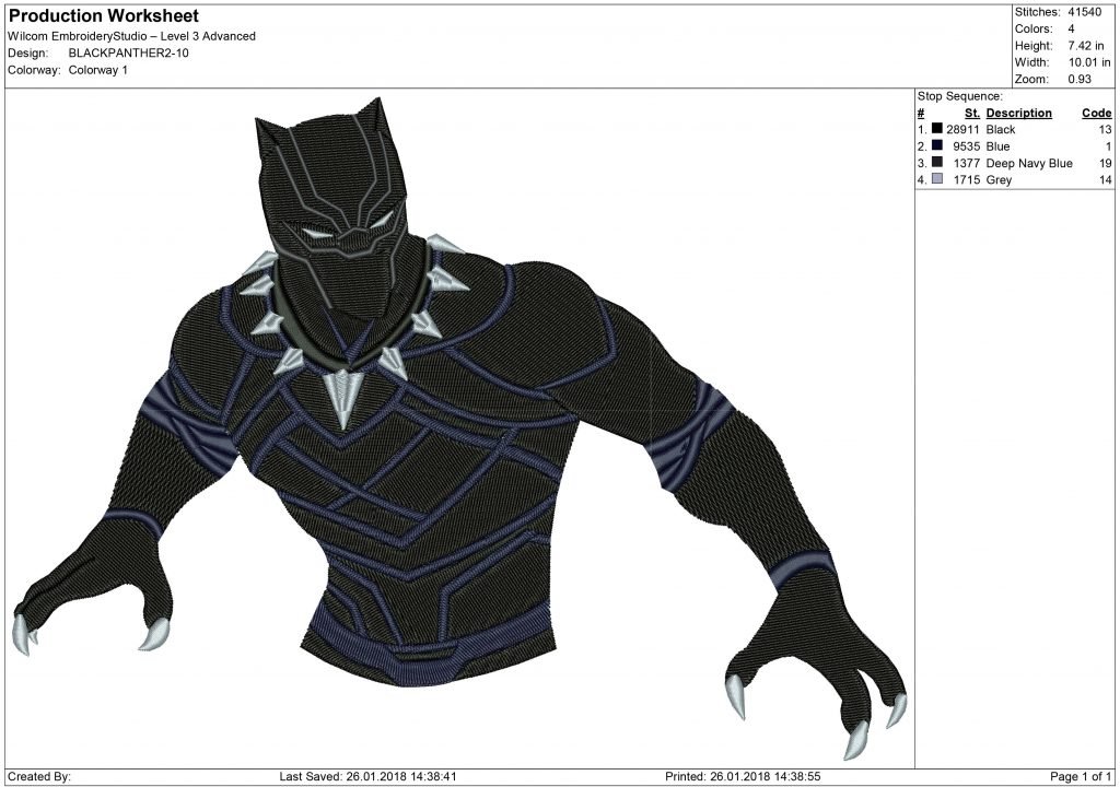 Panther Embroidery design - Machine Embroidery designs and SVG files
