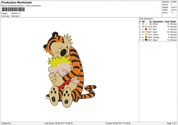 Calvin and Hobbes - Machine Embroidery designs and SVG files