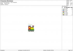 Mini Train Embroidery design - Machine Embroidery designs and SVG files