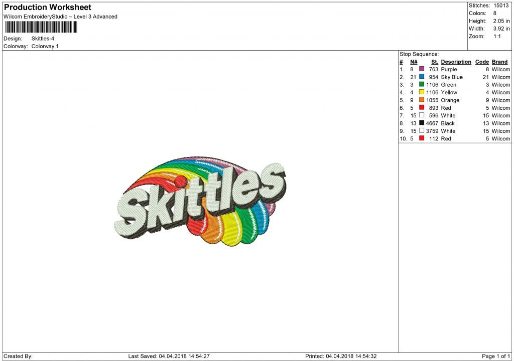 Skittles - Machine Embroidery designs and SVG files