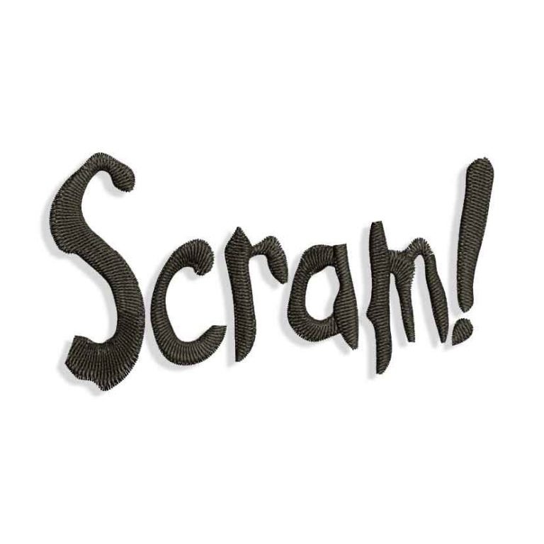 Scram! Embroidery design - Machine Embroidery designs and SVG files