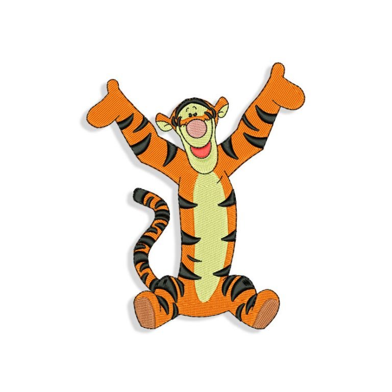 Winnie The Pooh And All, Tigger Embroidery design files