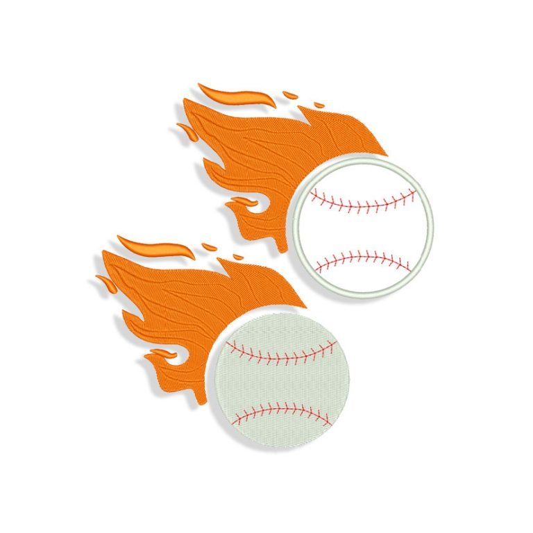 Baseball ball - Machine Embroidery designs and SVG files