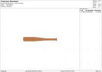 Baseball bat - Machine Embroidery designs and SVG files