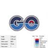 Pokemon Go logo Embroidery design files