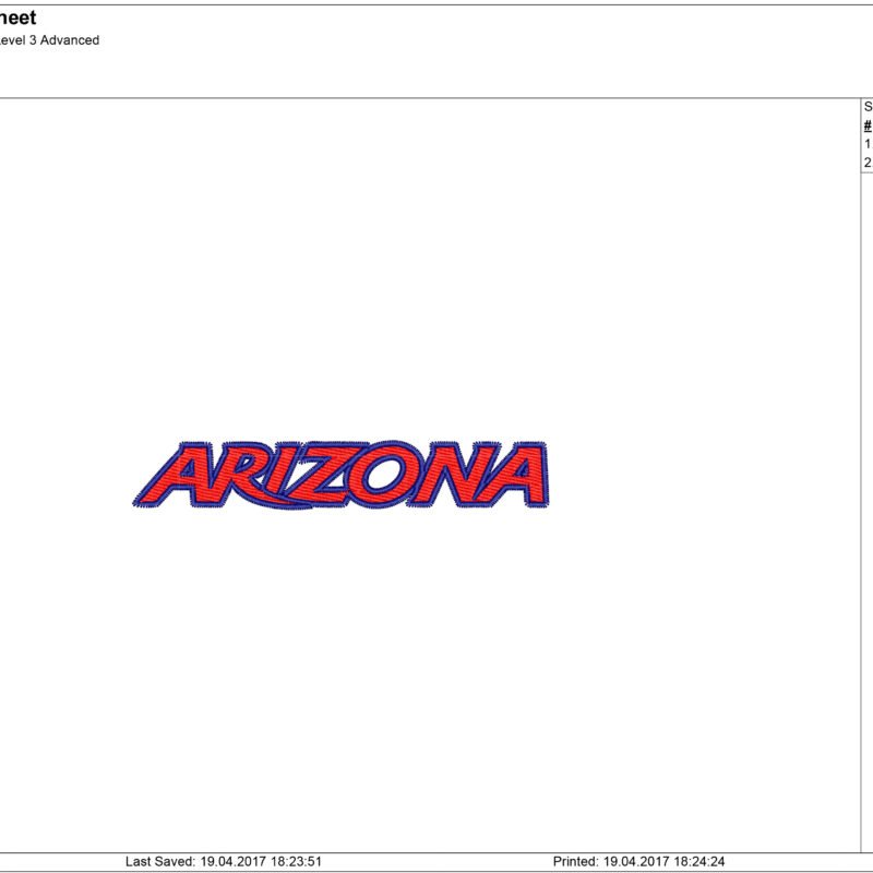 Arizona Embroidery design - Machine Embroidery designs and SVG files