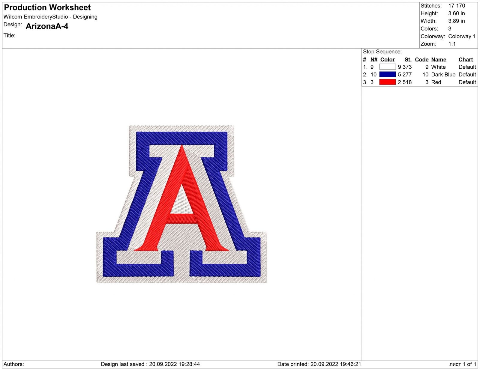 Arizona Embroidery design - Machine Embroidery designs and SVG files