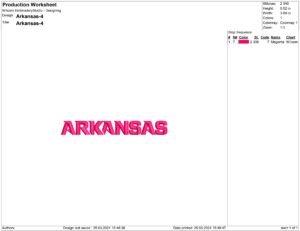 Arkansas Razorbacks Embroidery design and applique files