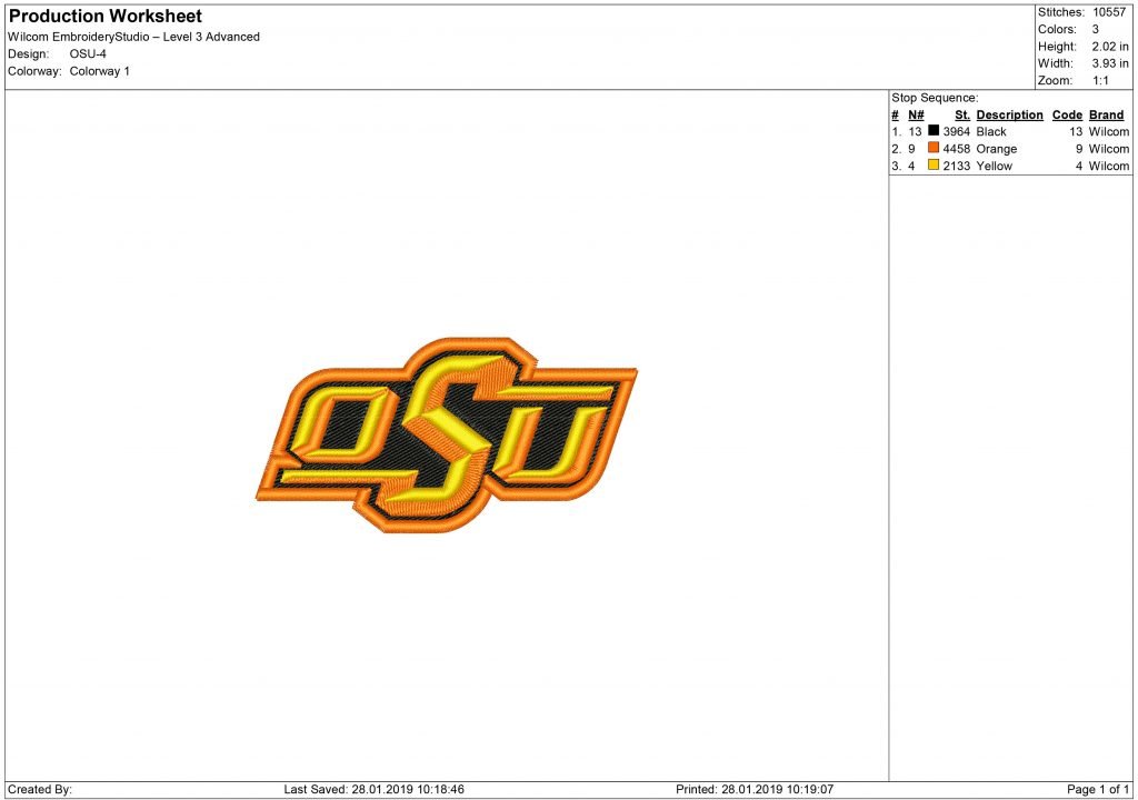 OSU Cowboys - Machine Embroidery designs and SVG files