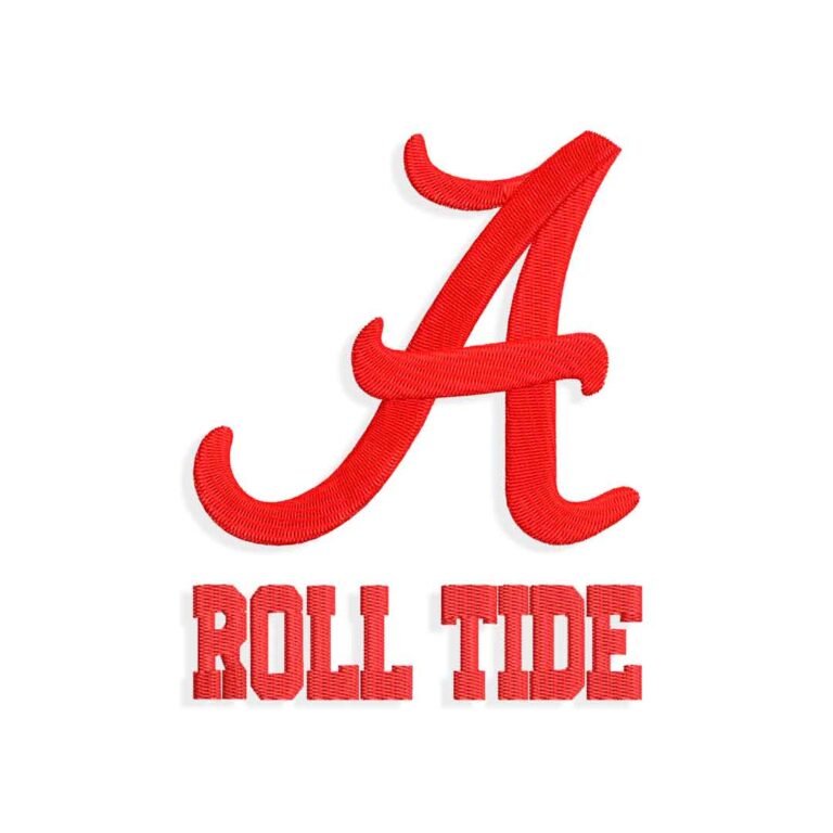 Roll Tide Embroidery design files for machine embroidery