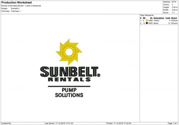 Sunbelt - Machine Embroidery designs and SVG files