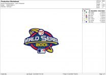 MLB 2001 - Machine Embroidery designs and SVG files