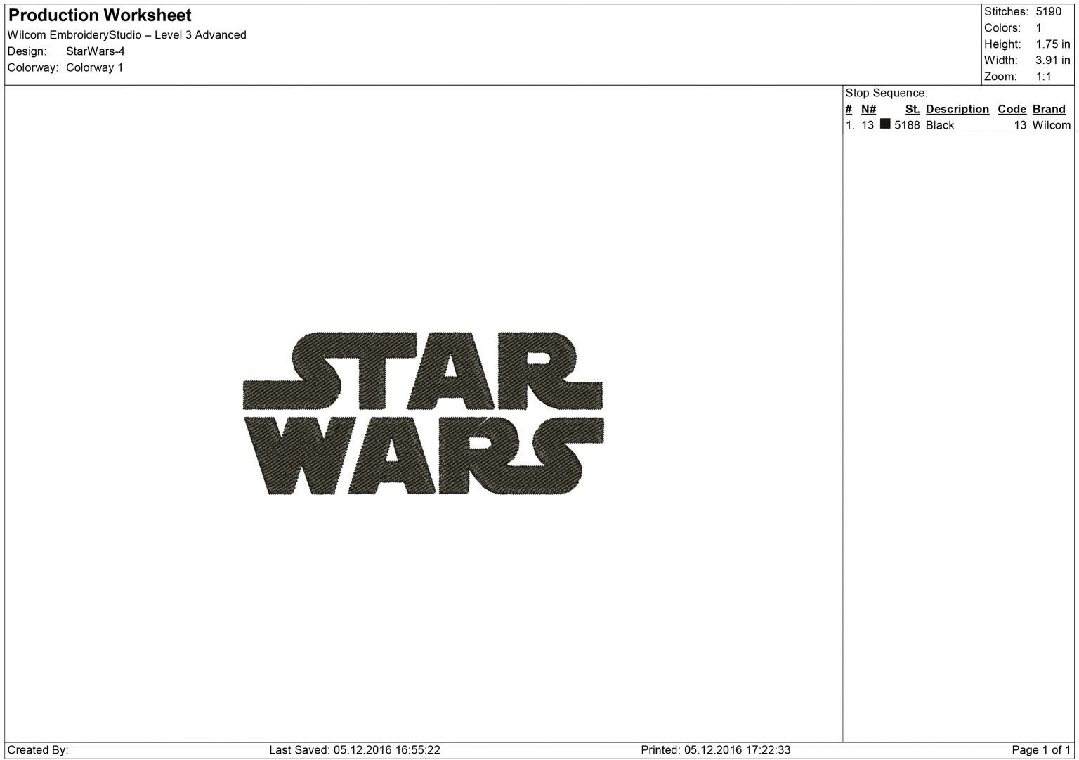 Star Wars logo - Machine Embroidery designs and SVG files