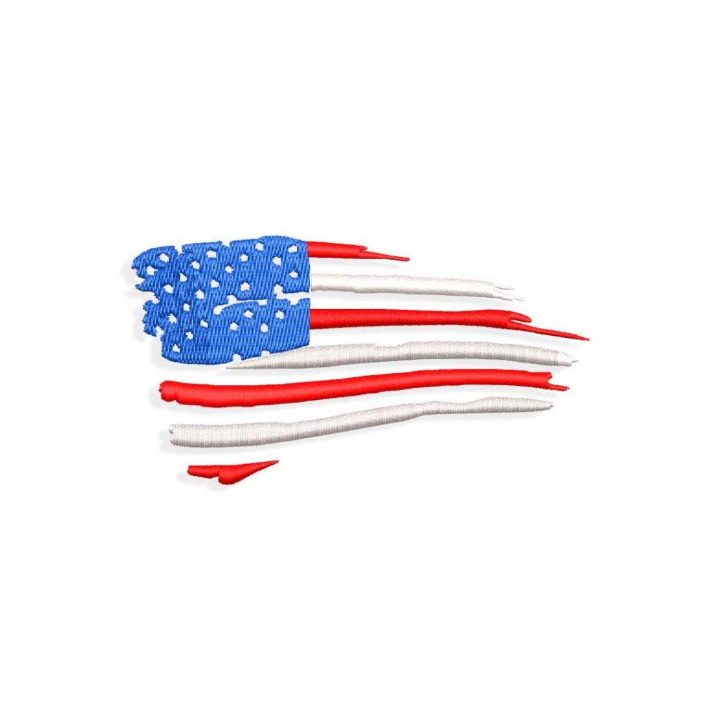 USA Flag - Machine Embroidery designs and SVG files