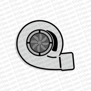 Turbo SVG files, Digital Resizable Cut Files