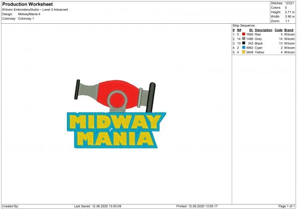 Midway Mania - Machine Embroidery designs and SVG files