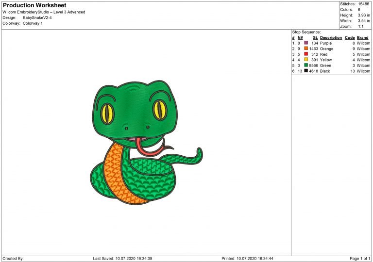 Baby Snake - Machine Embroidery designs and SVG files