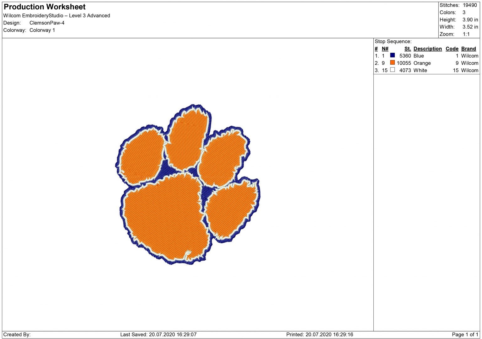 Clemson Tigers embroidery design files