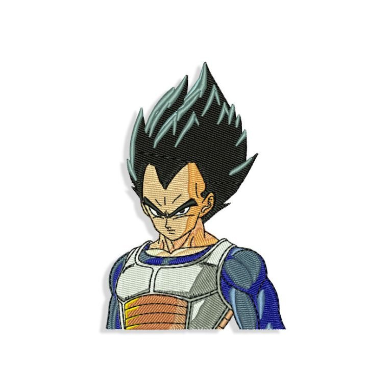 Dragon Ball Z Vegeta Embroidery design files