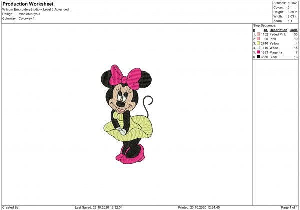 Minnie Mouse - Machine Embroidery designs and SVG files