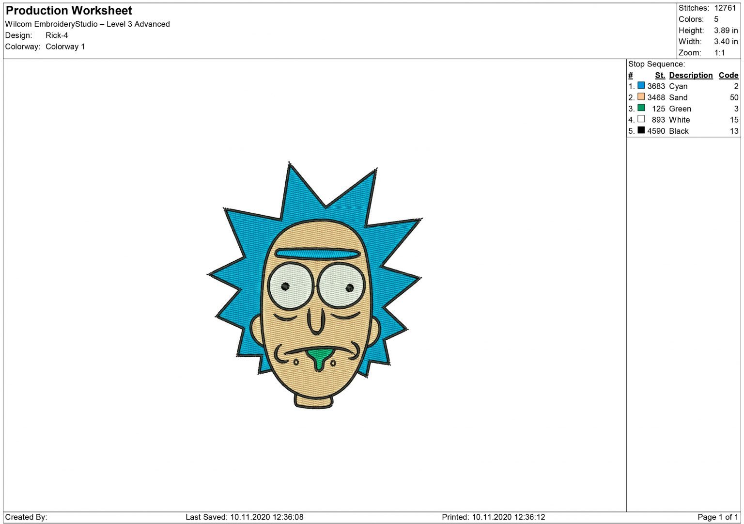 Rick and Morty - Machine Embroidery designs and SVG files