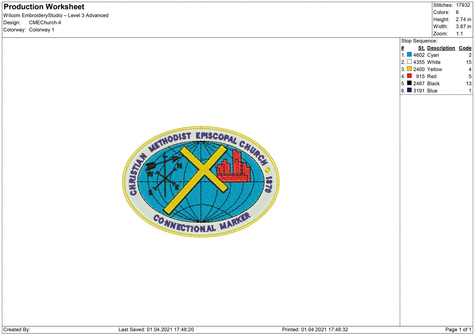 CME Church - Machine Embroidery designs and SVG files
