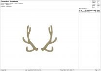 Antlers Embroidery design files for Machine embroidery