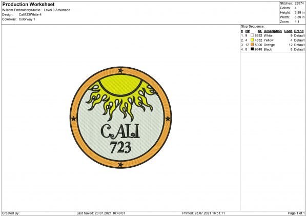 Cali Embroidery design - Machine Embroidery designs and SVG files