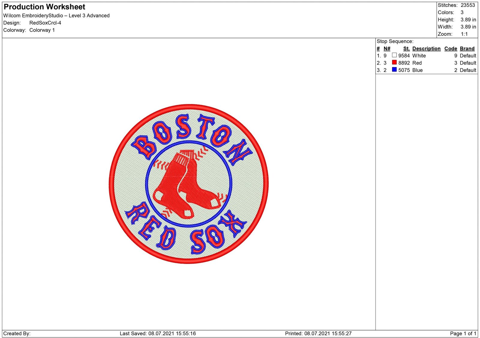 Boston Embroidery design - Machine Embroidery designs and SVG files