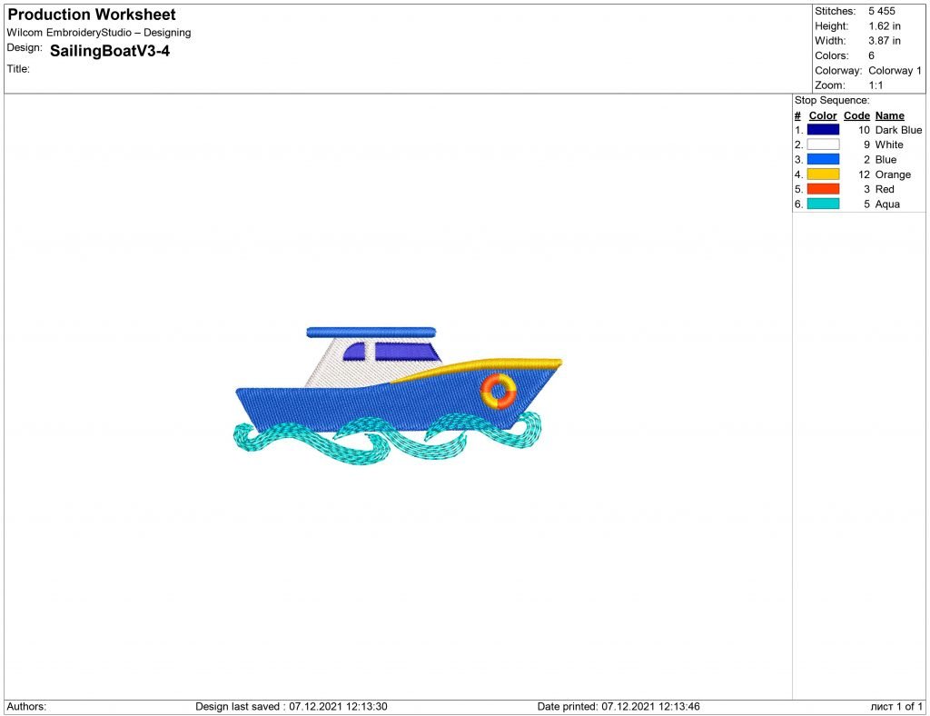 Boat Embroidery design - Machine Embroidery designs and SVG files