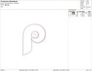 P Embroidery design files - Machine Embroidery designs and SVG files