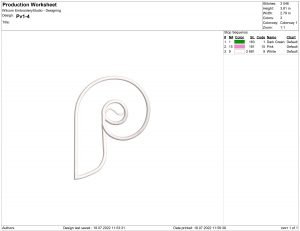 P Embroidery design files - Machine Embroidery designs and SVG files