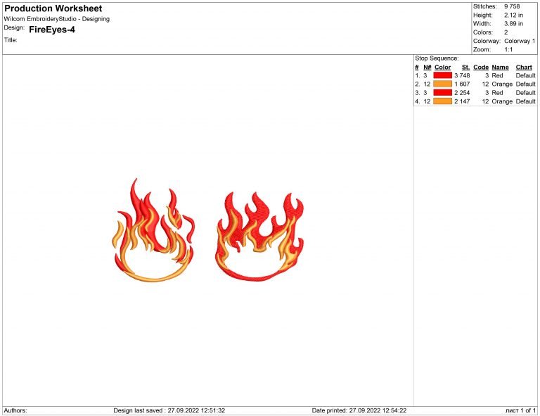 Fire Eyes Embroidery design files - Machine Embroidery designs and SVG ...
