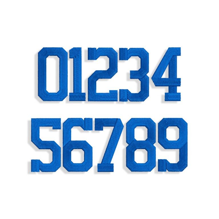 Numbers Embroidery design - Machine Embroidery designs and SVG files