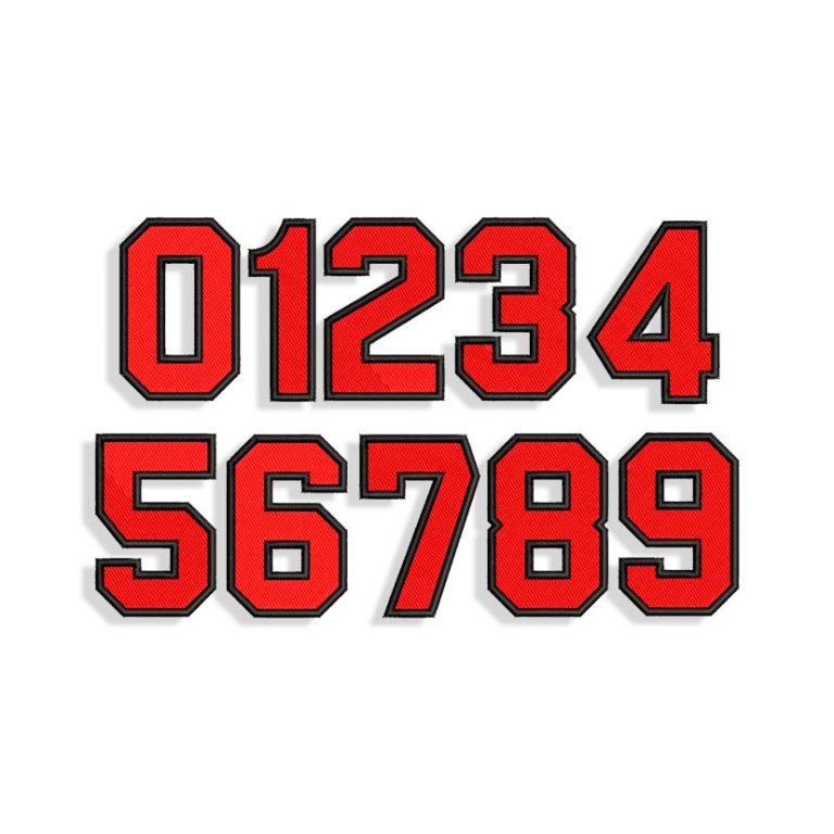 Numbers Embroidery design - Machine Embroidery designs and SVG files