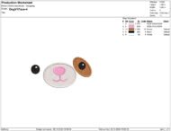 Dog Face Embroidery design - Machine Embroidery designs and SVG files