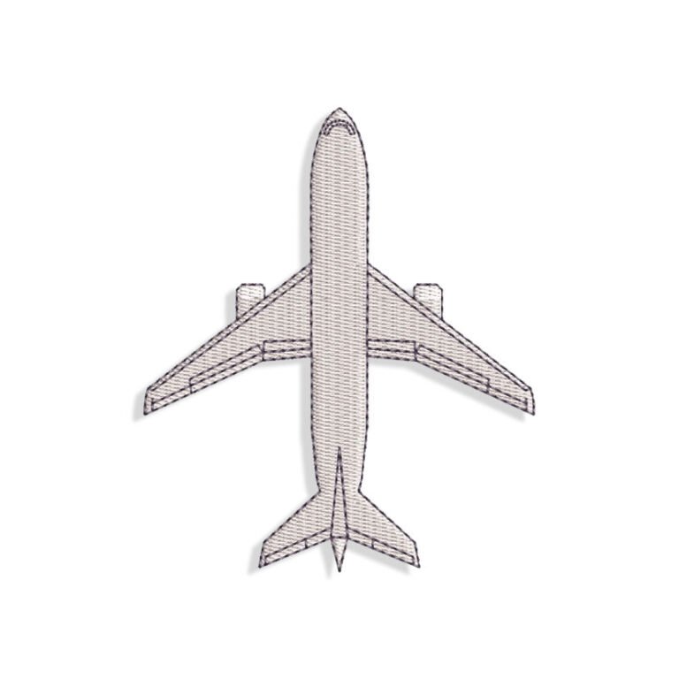 Airplane Embroidery design - Machine Embroidery designs and SVG files