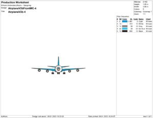 Airplane Embroidery design - Machine Embroidery designs and SVG files