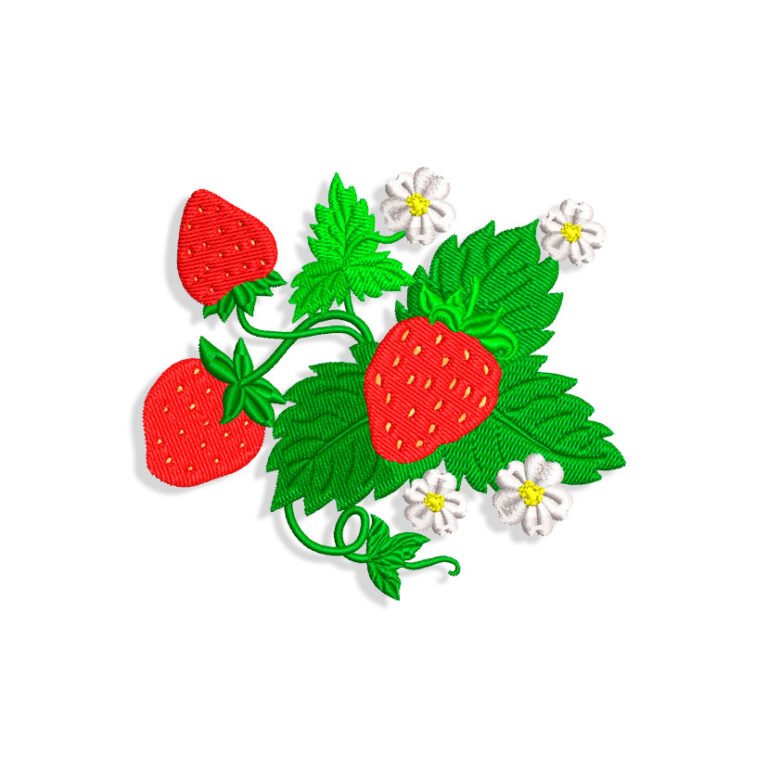 Strawberry Embroidery design