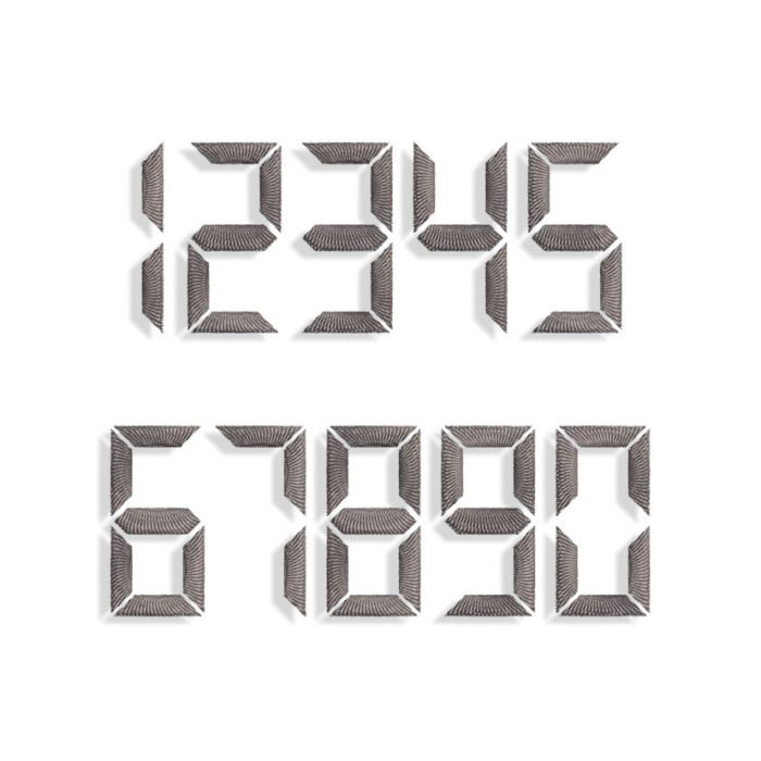 Numbers Embroidery design files for Machine Embroidery