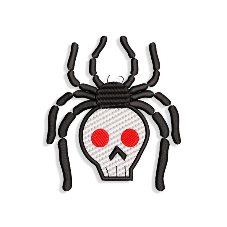 Spider Embroidery design files for Machine Embroidery