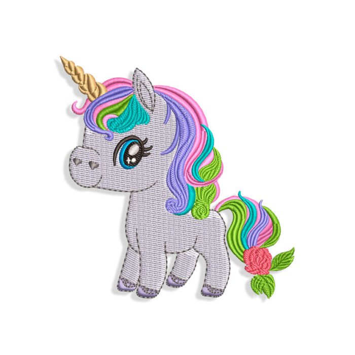Unicorn Embroidery design files for Machine Embroidery