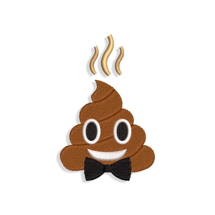 Poop Embroidery design files for Machine Embroidery