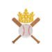 Baseball Crown embroidery design file for Machine Embroidery