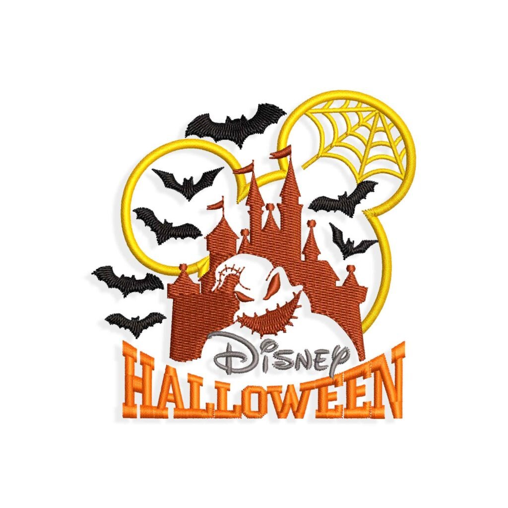 Halloween embroidery design files for Machine Embroidery