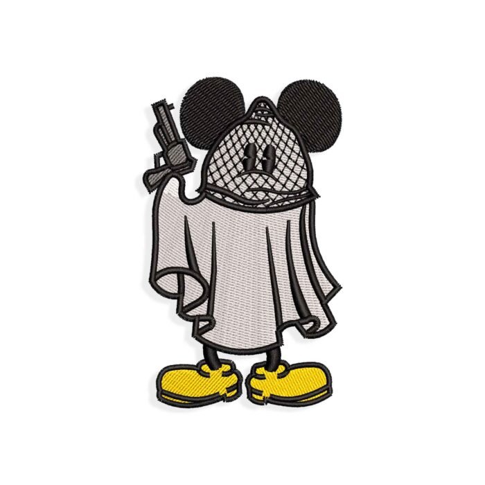 Mickey Mouse ghost embroidery design files