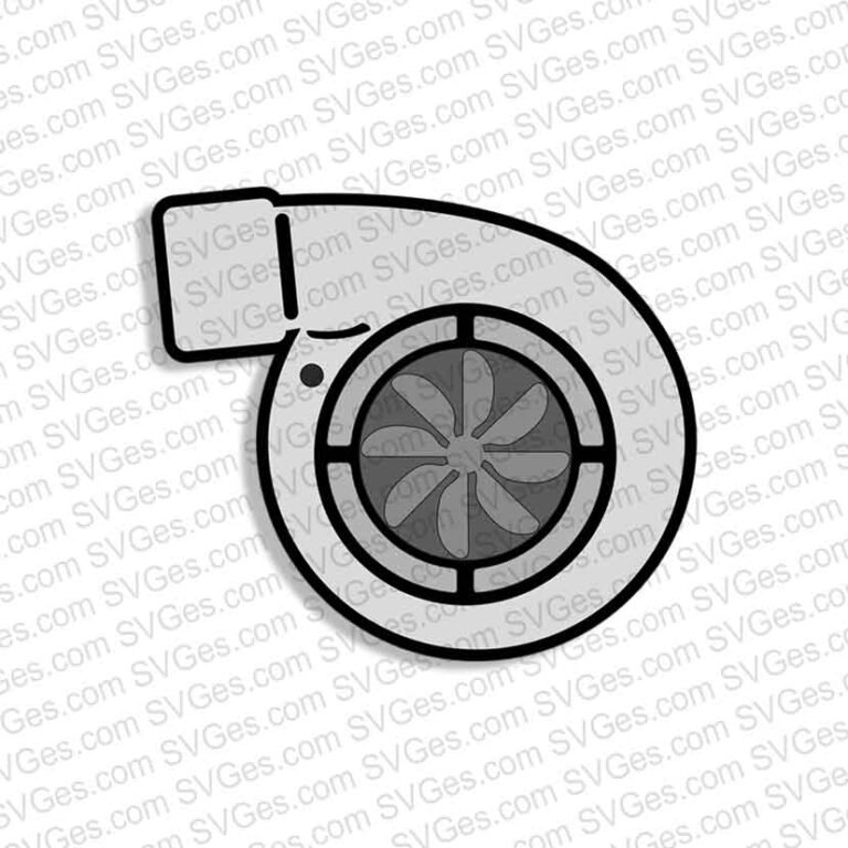 Turbo SVG files, Digital Resizable Cut Files