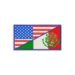 USA and Mexico flag embroidery design files