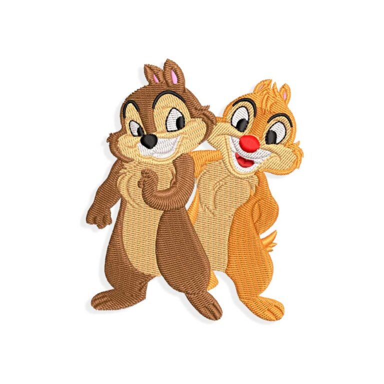 Chip 'n' Dale Embroidery design files for Machine Embroidery
