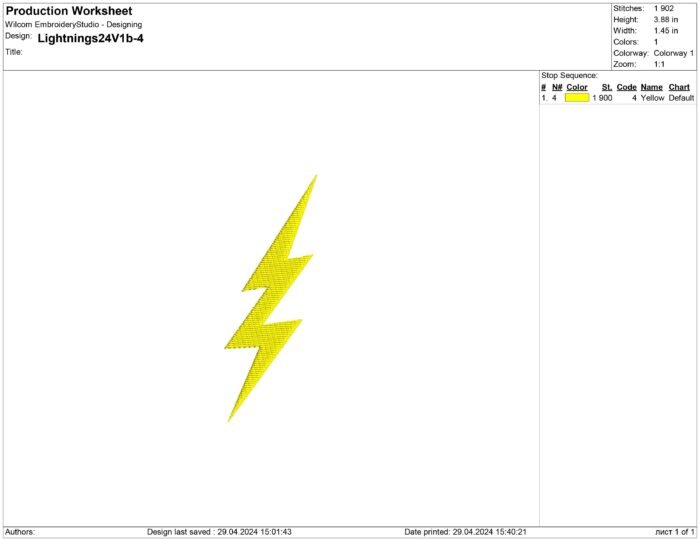 Lightning Embroidery design and Lightning Applique files
